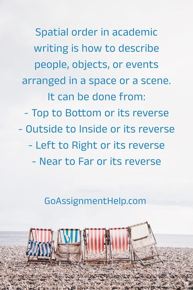 How To Use Spatial Order In Essay Writing GoAssignmentHelp Blog